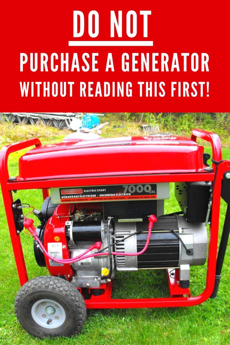 Don't Purchase a Generator With Out Reading This First - SHTF Prepping ...